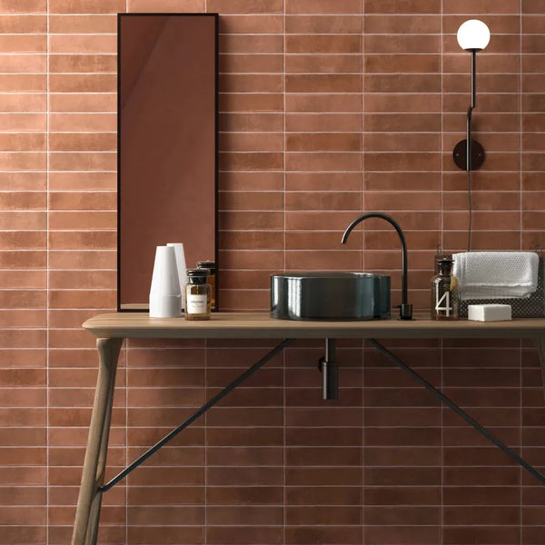 Cotto 2.25x10 Matte Porcelain Subway Tile – Aloft Tiles