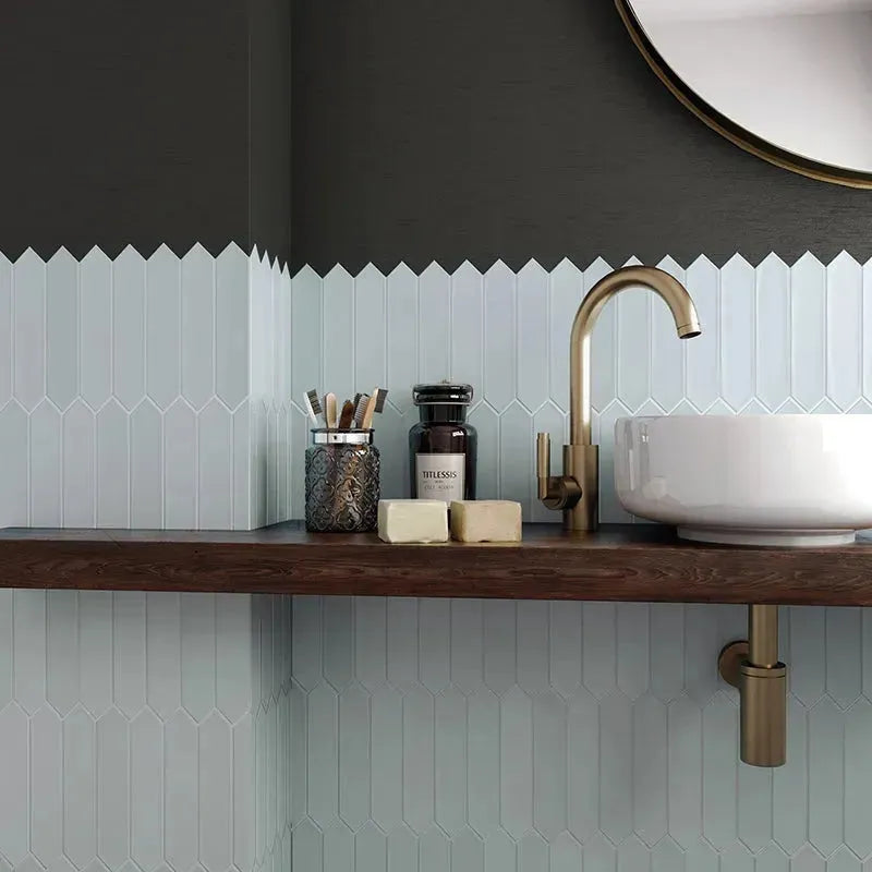 Blue 2x10 Picket Matte Ceramic Wall Tile – Aloft Tiles