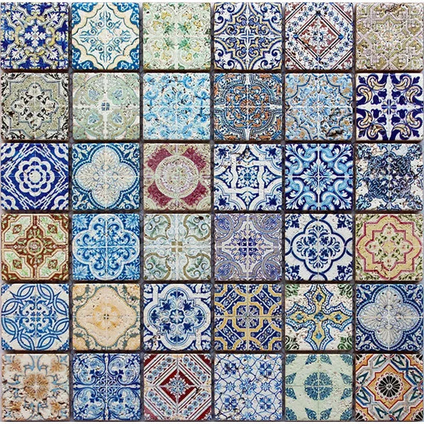 Catalina Blue Stone 2x2 Mosaic Tile – Aloft Tiles