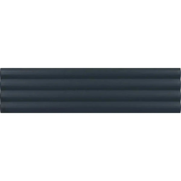 Fluted Blue 2x8 Matte Ceramic Tile – Aloft Tiles